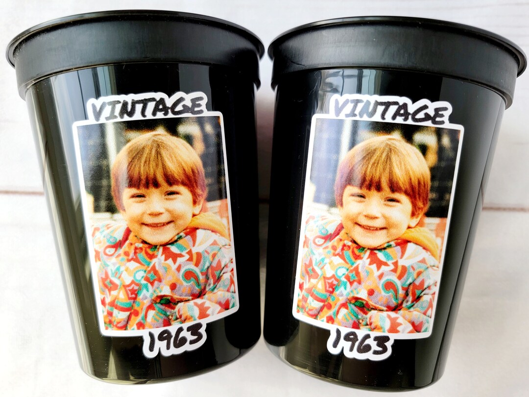 Custom Plastic Cups With Picture Personalized Cups - Etsy