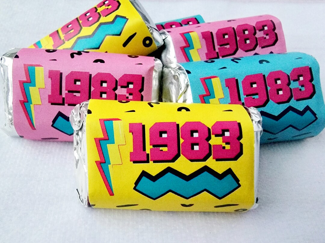 30 80s Party Stickers 40th Birthday Stickers 1983 Party - Etsy