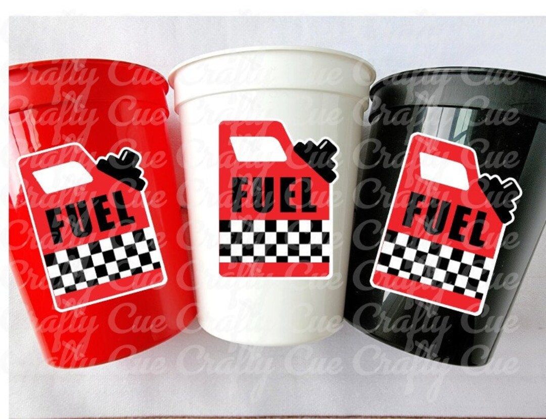 RACING FUEL PARTY Cups Race Car Cups Racing Birthday Cups Racing ...