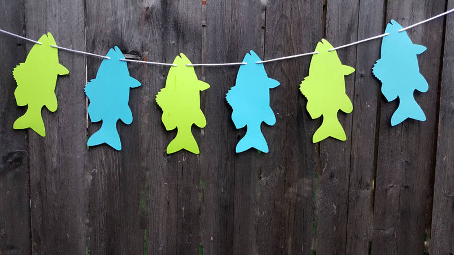 Fish Banner Fishing Garland Fishing Party Fish Garland - Etsy