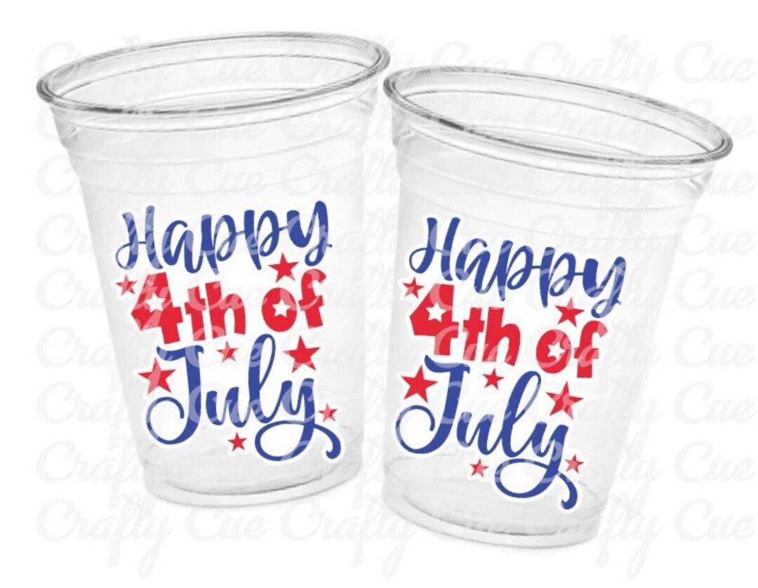 Happy 4th of July Party Cups USA Party Cups 'merica Cups Independence ...