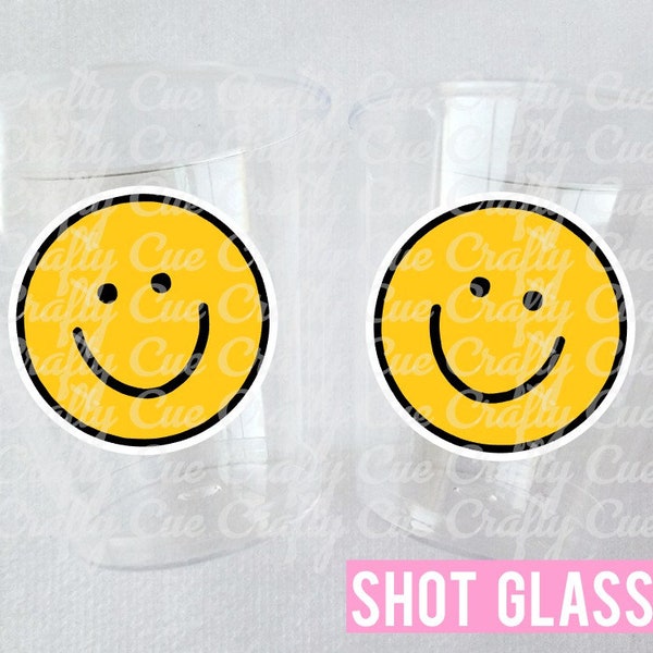 Smiley Face Shot Glasses Etsy