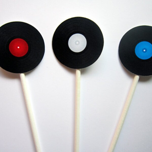 Vinyl Record Album Cake Topper - Etsy