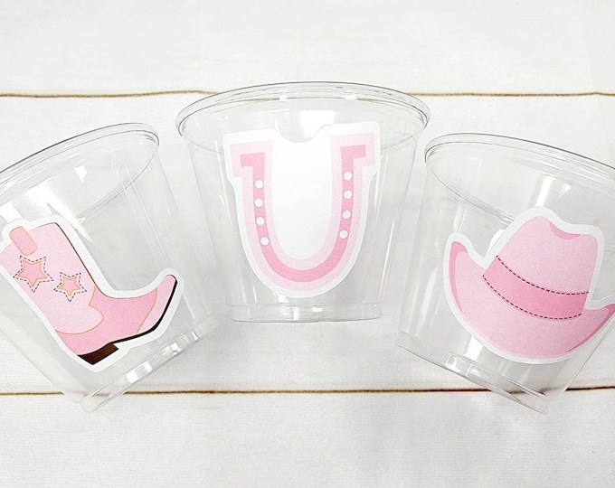 COWBOY PARTY CUPS Cowboy Cups Cowboy Party Decorations - Etsy