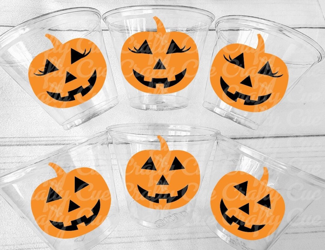 JACK O LANTERN Cups Halloween Party Cups Jack O Lantern Favors - Etsy
