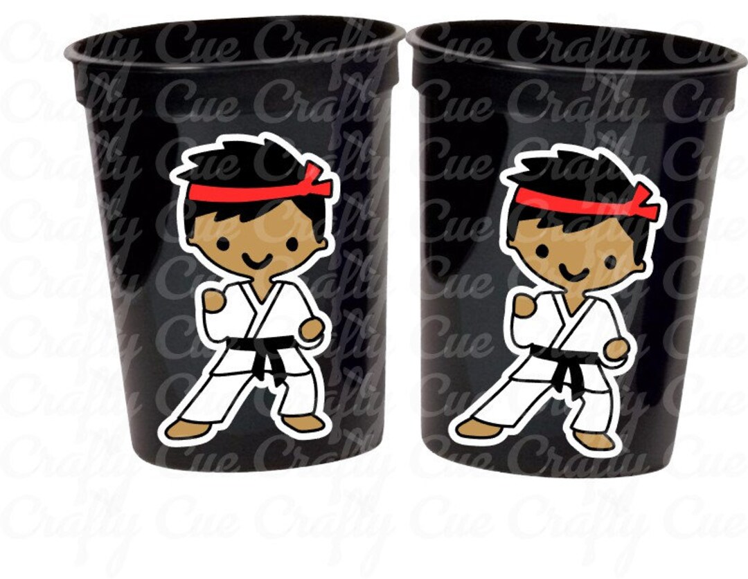 KARATE PARTY CUPS - Karate Cups Karate Birthday Party Karate Party ...