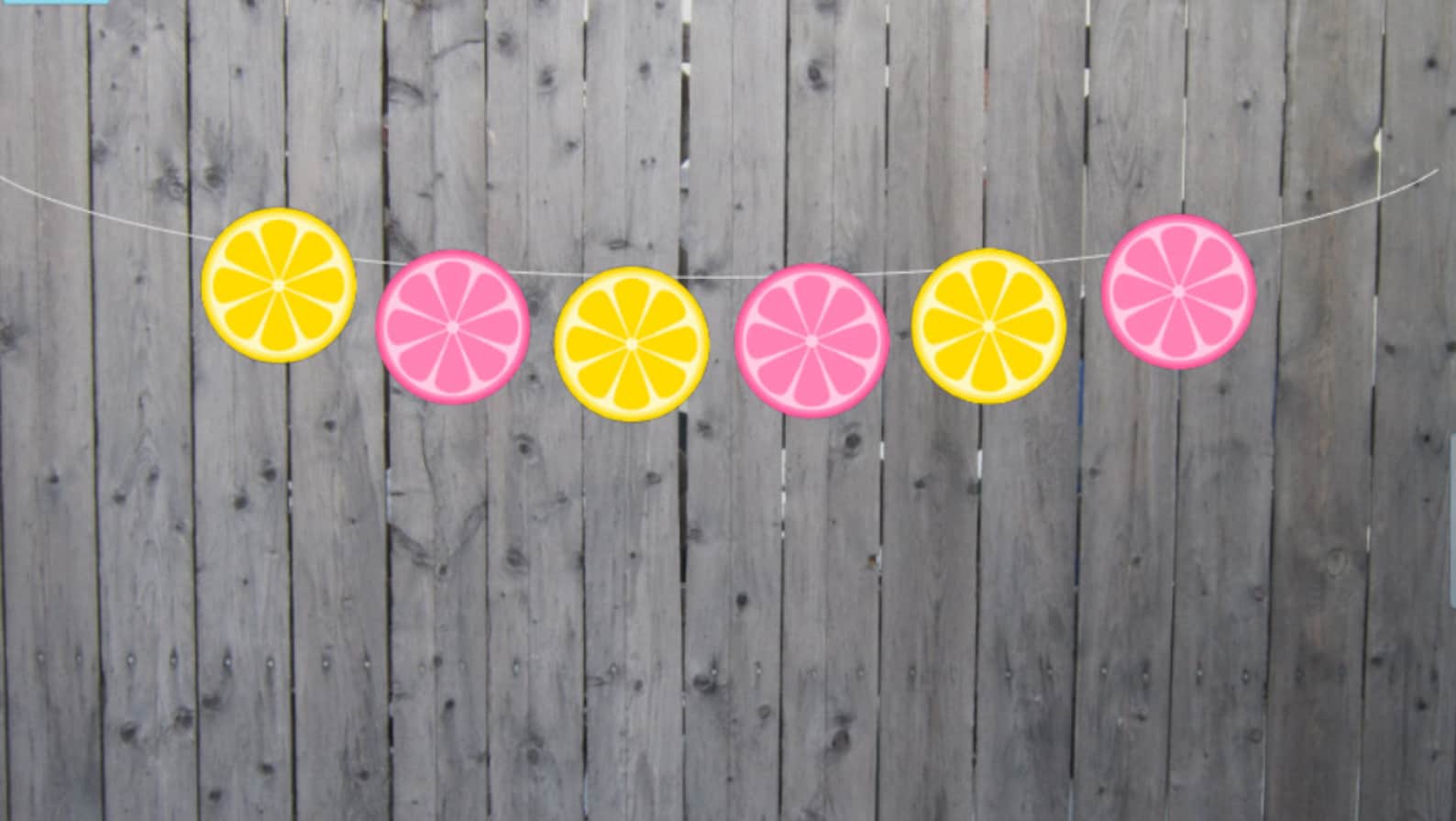 Lemon Banner Lemon Garland Lemonade Banner Lemonade - Etsy