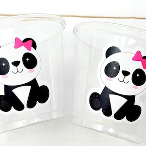 PANDA BEAR Party Cups Panda Treat Cups Panda Favor Panda Decoration ...