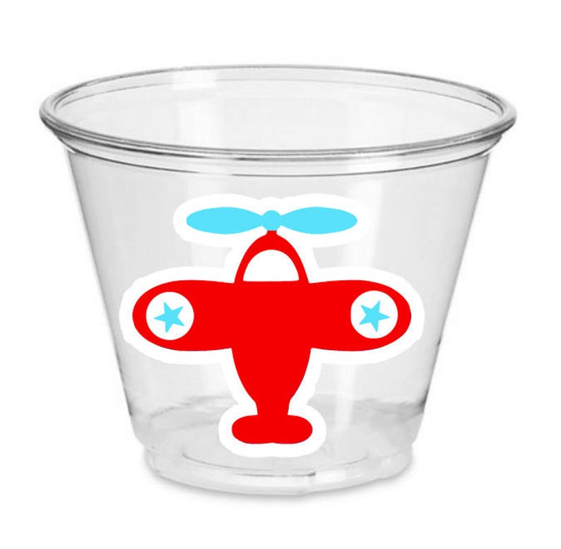 Airplane Party Cups Airplane Treat Cups Airplane Party | Etsy