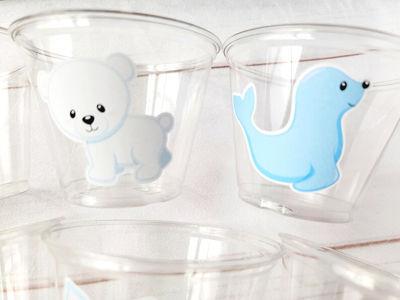 WINTER ARCTIC ANIMAL Party Cups Disposable Winter Animal - Etsy