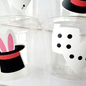 MAGIC PARTY Cups - Magician Party Cups Magic Birthday Magician Party ...