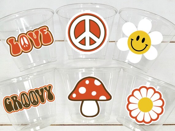 70'S PARTY CUPS 70s Party Cups 70's Birthday Cups - Etsy