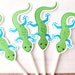 Lizard Cupcake Toppers, Reptile Cupcake Toppers, Lizard Party, Lizard ...