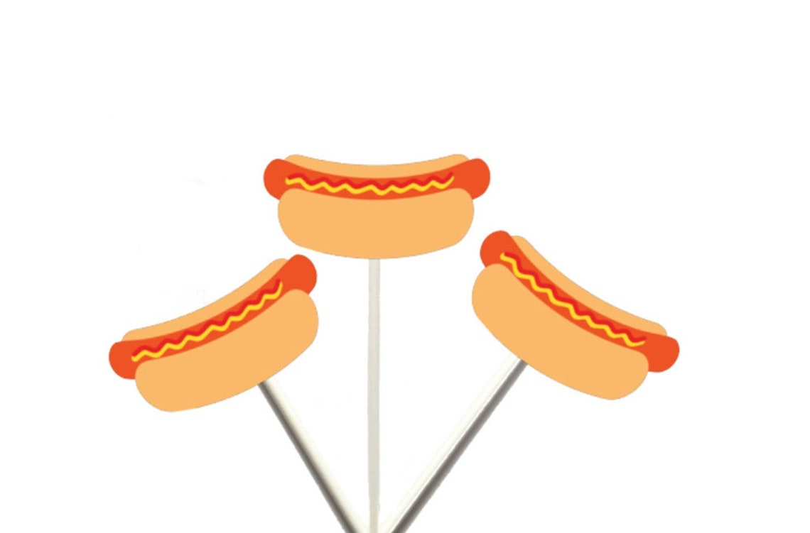 Hot Dog Garland / Hot Dog Banner Fast Food Banner Fast Food - Etsy
