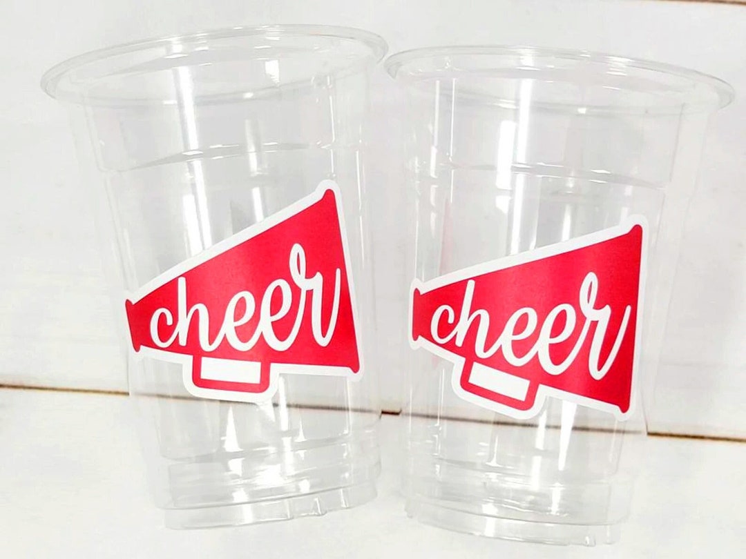 CHEERLEADING PARTY CUPS - Cheer Party Cups Cheerleader Party Cups Cheer ...