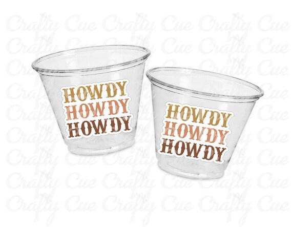COWBOY PARTY CUPS - Cowgirl Party Cups Howdy Party Cups Cowboy Cups ...