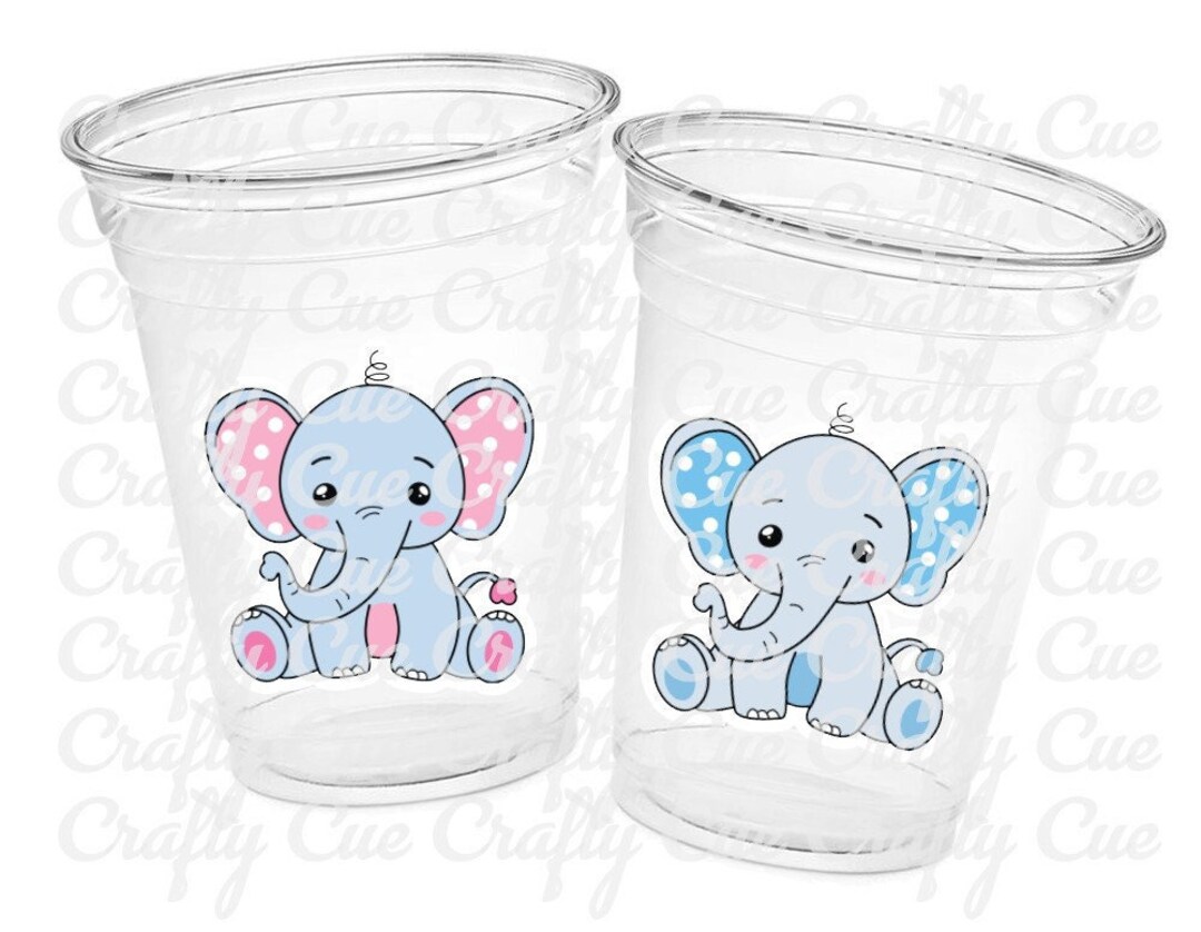 ELEPHANT PARTY CUPS- Elephant Cups Elephant Decorations Elephant ...