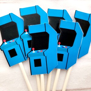 Arcade Cupcake Toppers, Arcade Game Cupcake Toppers, Video Game Cupcake ...