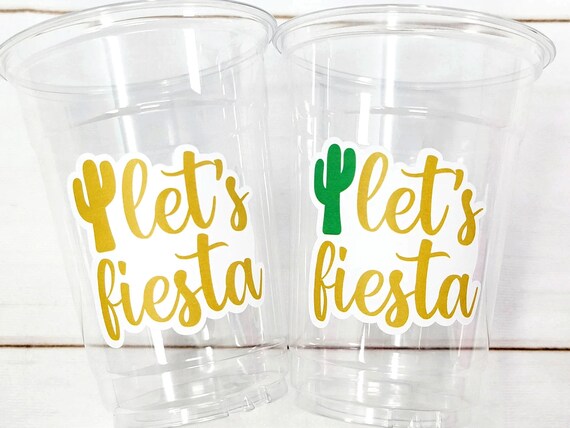 FIESTA PARTY Cups - Fiesta Party Mexican Birthday Fiesta Favors Mexico ...