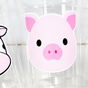 FARM PARTY Cups - Farm Cups Farm Animal Cups Farm First Birthday Farm ...