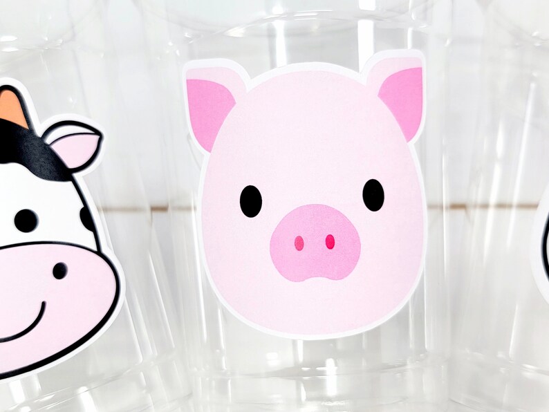 FARM PARTY Cups - Farm Cups Farm Animal Cups Farm First Birthday Farm ...