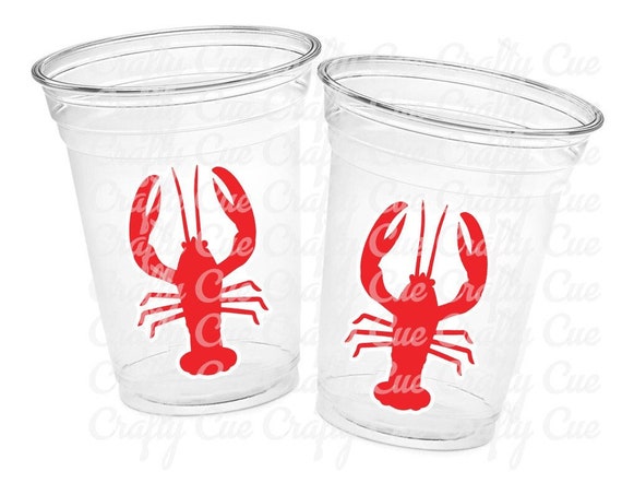 Crawfish Party Cups Crawfish Boil Cups Crawfish Birthday Crawfish Boil ...