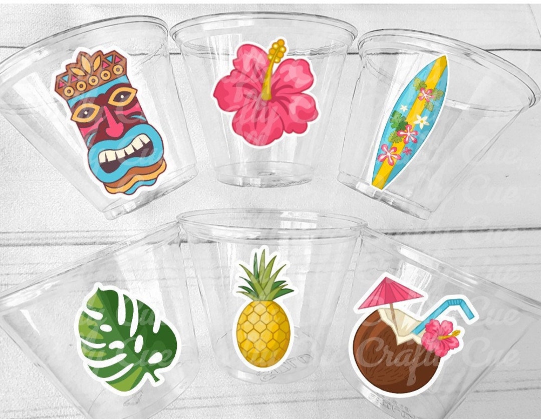 LUAU PARTY CUPS - Aloha Party Cups Luau Party Decoration, Luau Party ...
