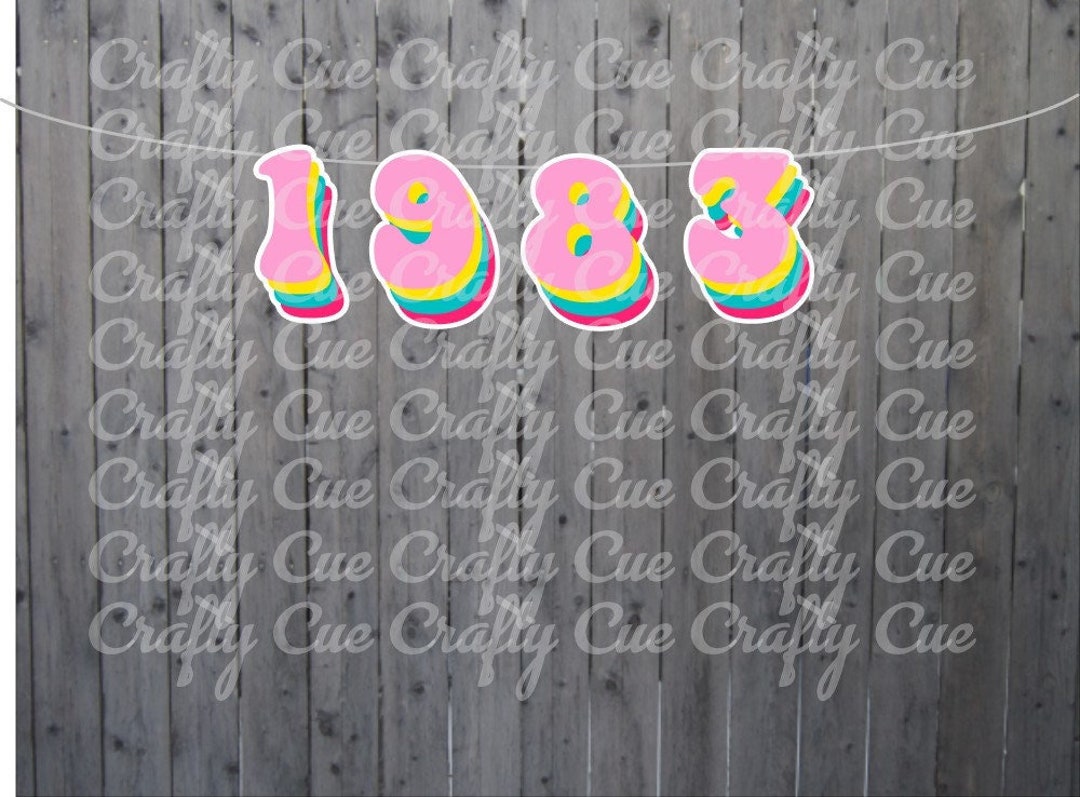 1983 BANNER Best of 1983 40th Birthday Banner 1983 Banner 1983 Party ...
