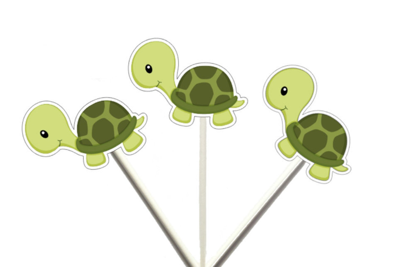 Land Turtle Cupcake Toppers Turtle Birthday Turtle Baby - Etsy