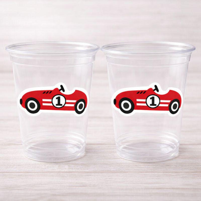 RACING PARTY CUPS - Race Car Cups Racing Birthday Cups Racing Birthday ...