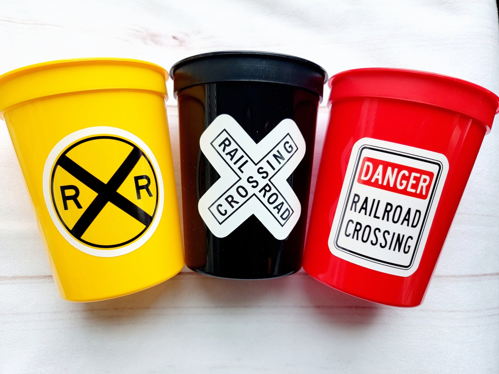 Train Cups, Train Party Favors, Train Birthday Favors, Train Party Cups ...
