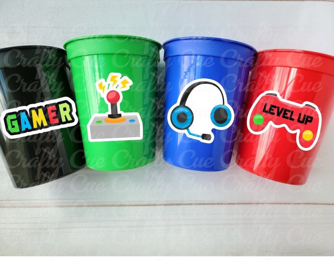 VIDEO GAME PARTY Cups Video Game Cups Video Game Party Cups - Etsy