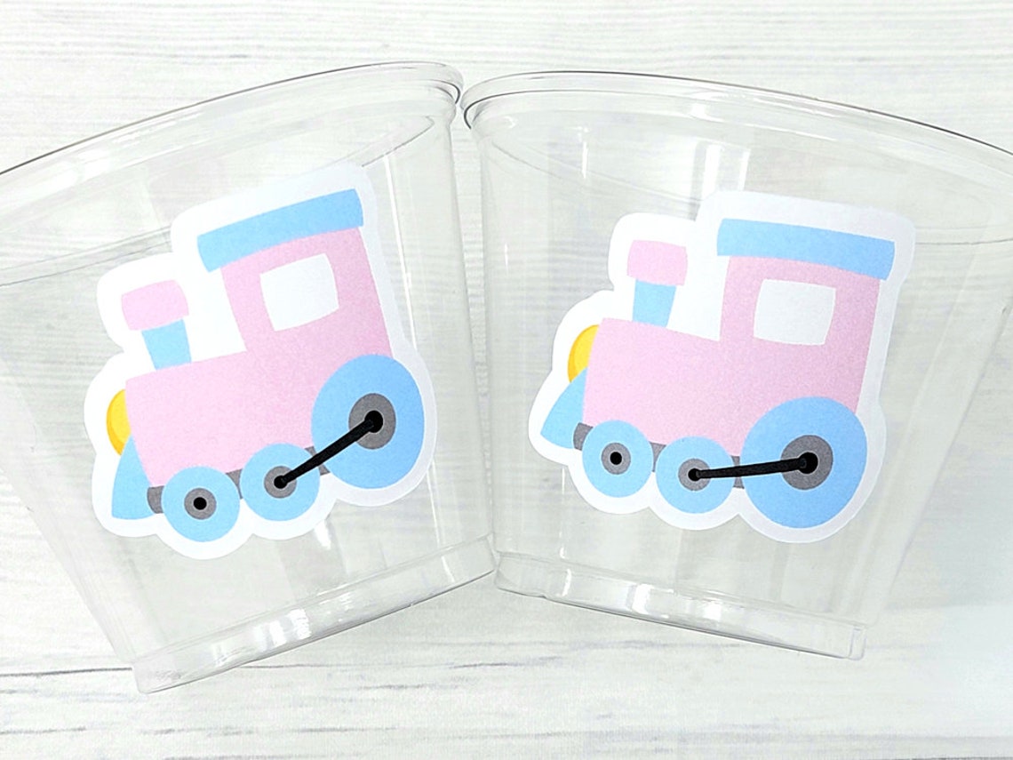 Train Cups Train Party Favors Train Birthday Favors Train | Etsy