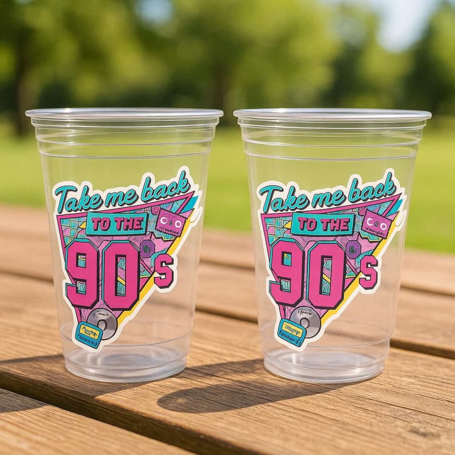 I Love the 90'S PARTY CUPS -90's Birthday Cups 90's Party Cups 90's ...
