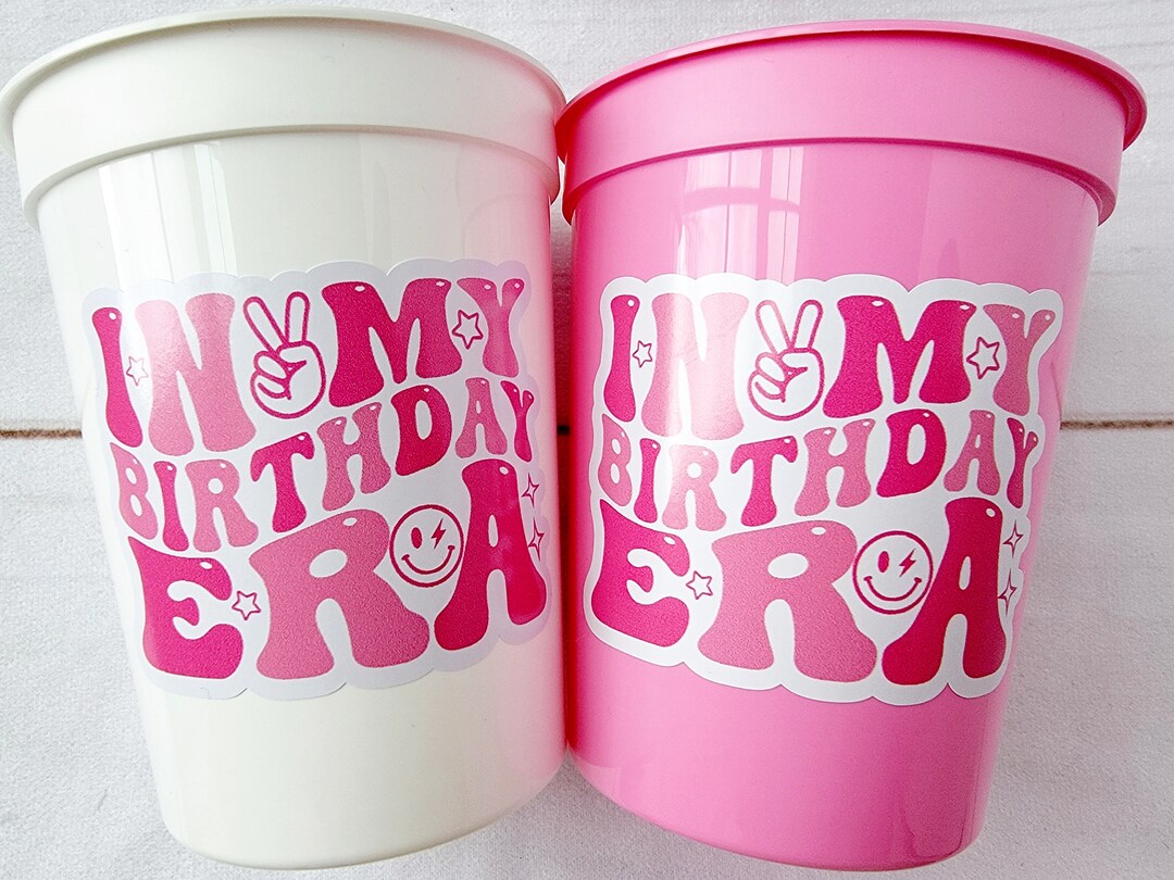 Birthday Party Cups - in My Birthday Era Party Cups Birthday Favor Cups ...