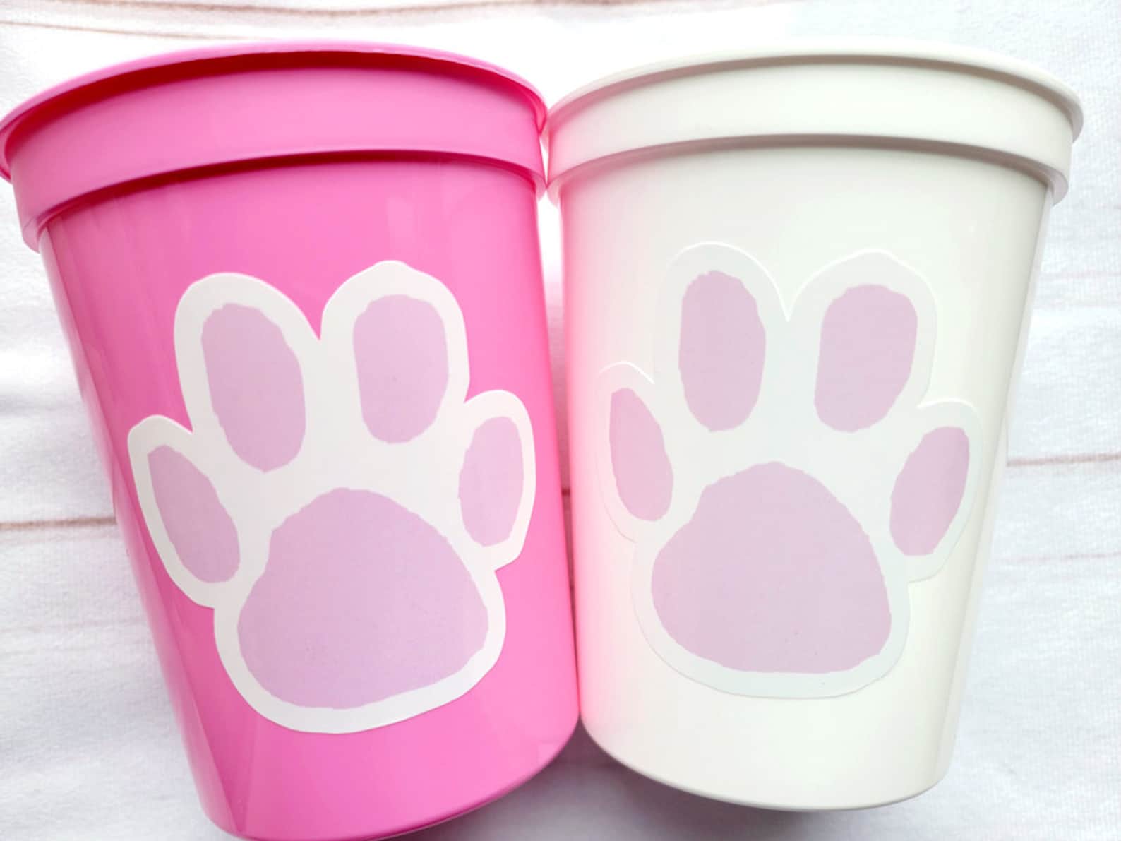 PAW PRINT PARTY Cups Dog Party Cups Paw Cups Puppy Party Cups Dog ...