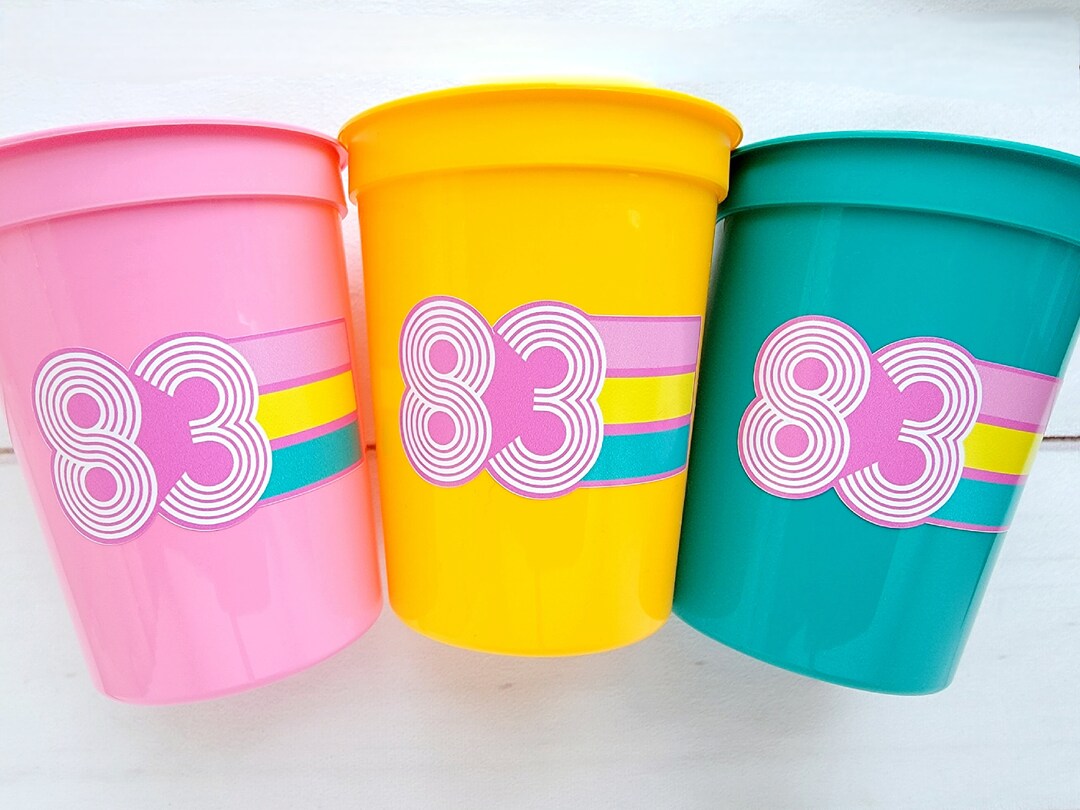 Retro 40th PARTY CUPS Best of 1983 40th Birthday Party 40th Birthday ...