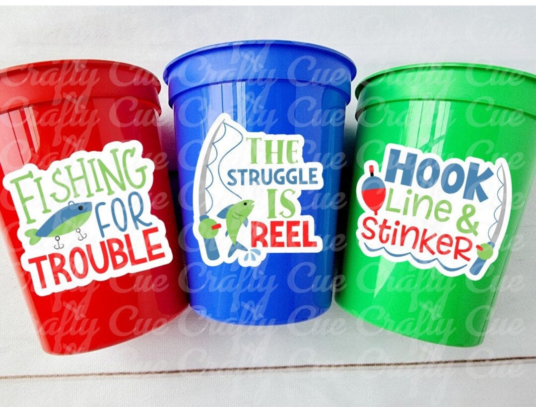 FISHING PARTY CUPS - Fishing Birthday Fishing First Birthday Party Gone ...