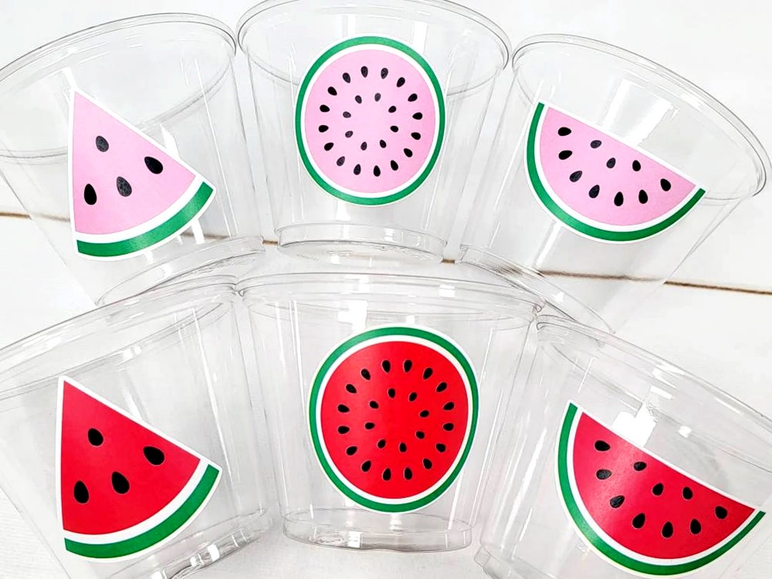 WATERMELON PARTY CUPS - Watermelon Party Favors Watermelon Treat Cups ...