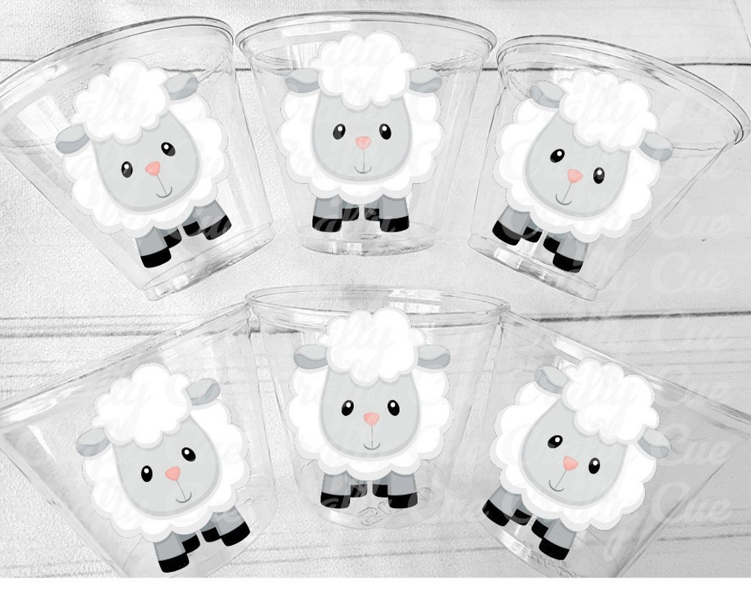 Sheep Party Cups, Sheep Treat Cups, Sheep Birthday, Sheep Party, Sheep ...