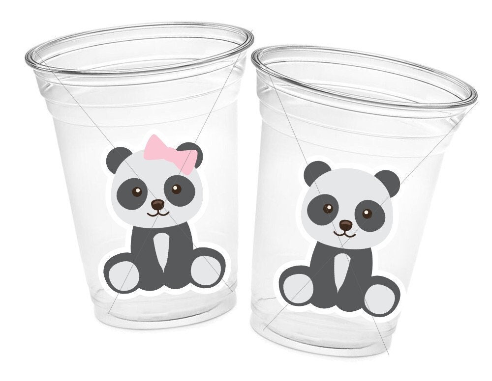 PANDA BEAR Party Cups Panda Treat Cups Panda Favor Panda | Etsy