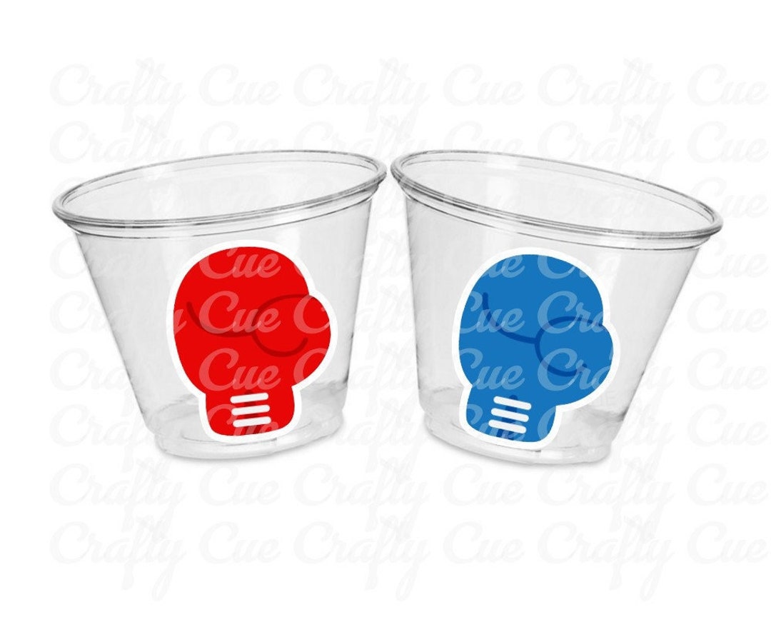 BOXING PARTY CUPS - Boxing Birthday Party Boxing Party Favors Boxer ...