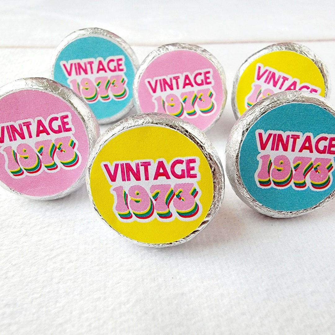 180 - 50th Birthday Stickers Vintage 50th Birthday Stickers for Mini ...