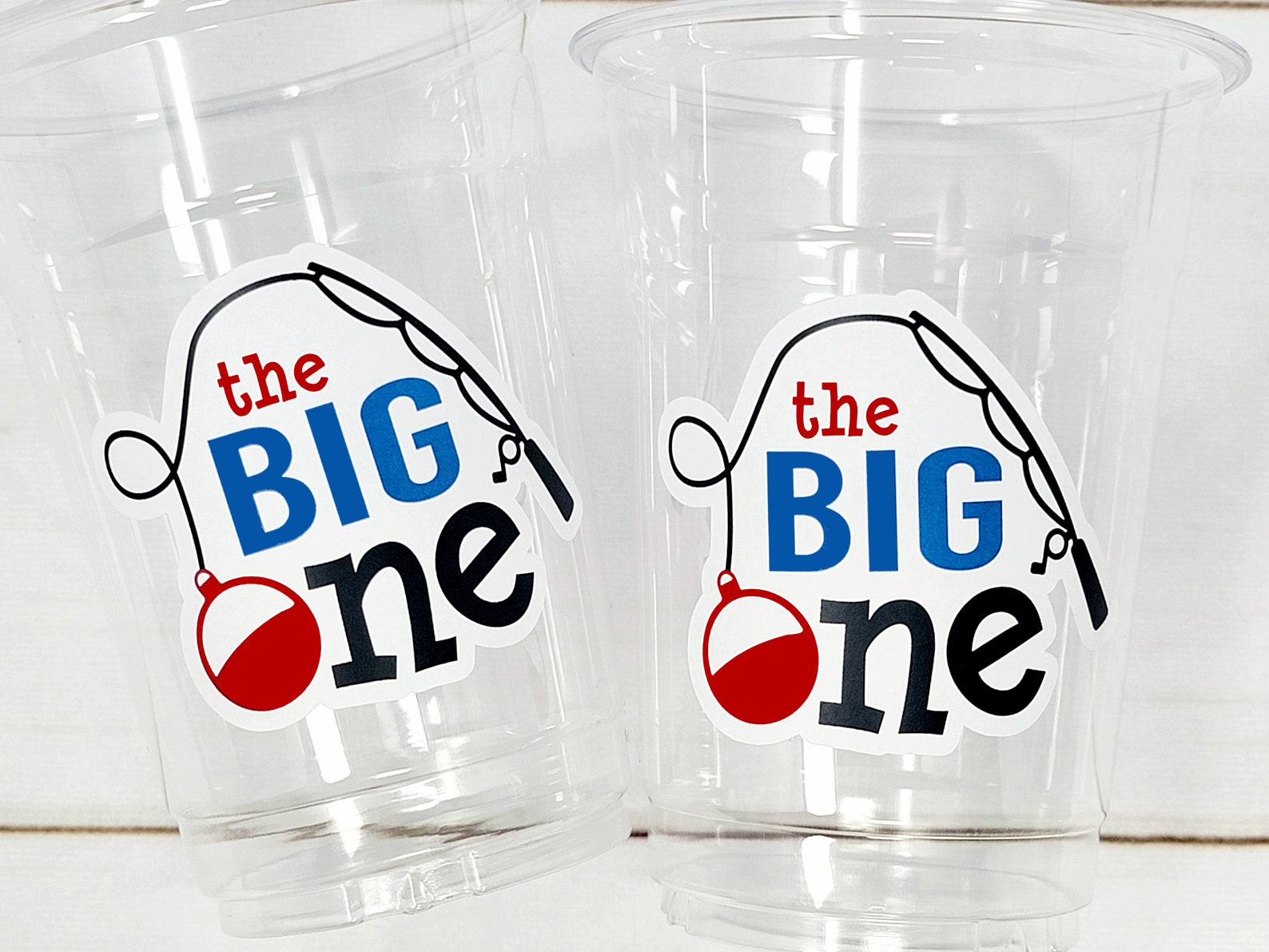 FISHING PARTY CUPS Fishing Birthday Fishing First Birthday - Etsy