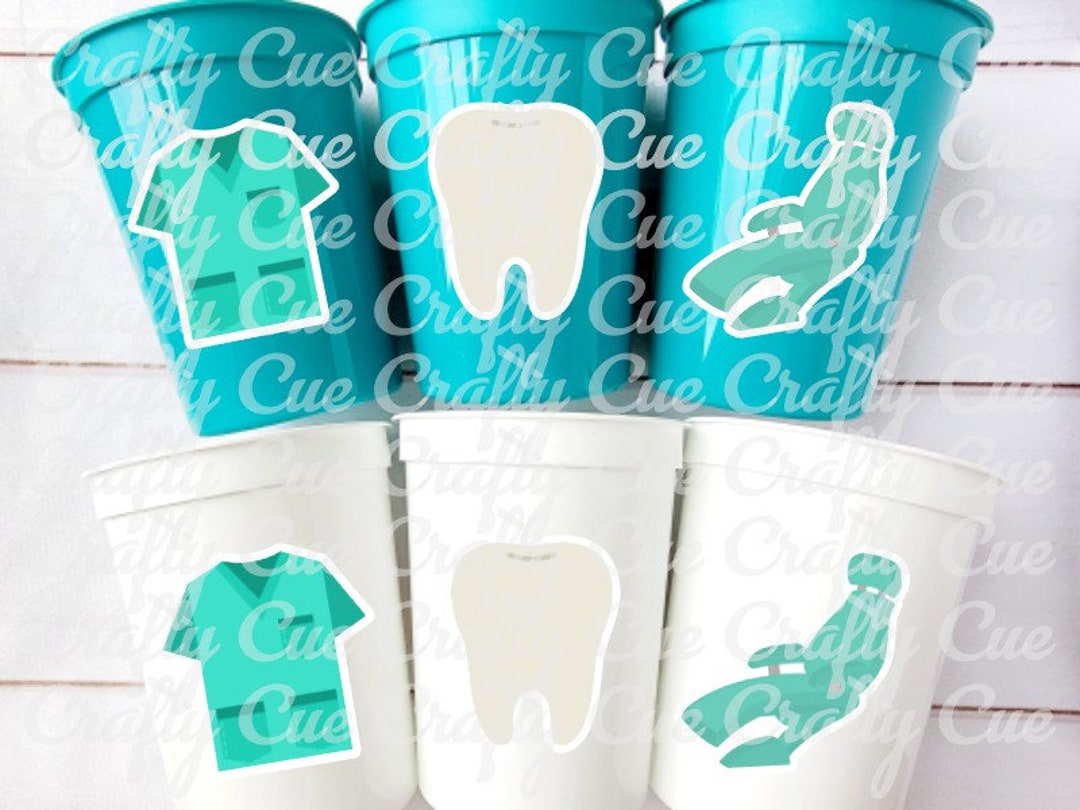 DENTIST PARTY CUPS Dental School Party Cups Orthodontist Dentist ...