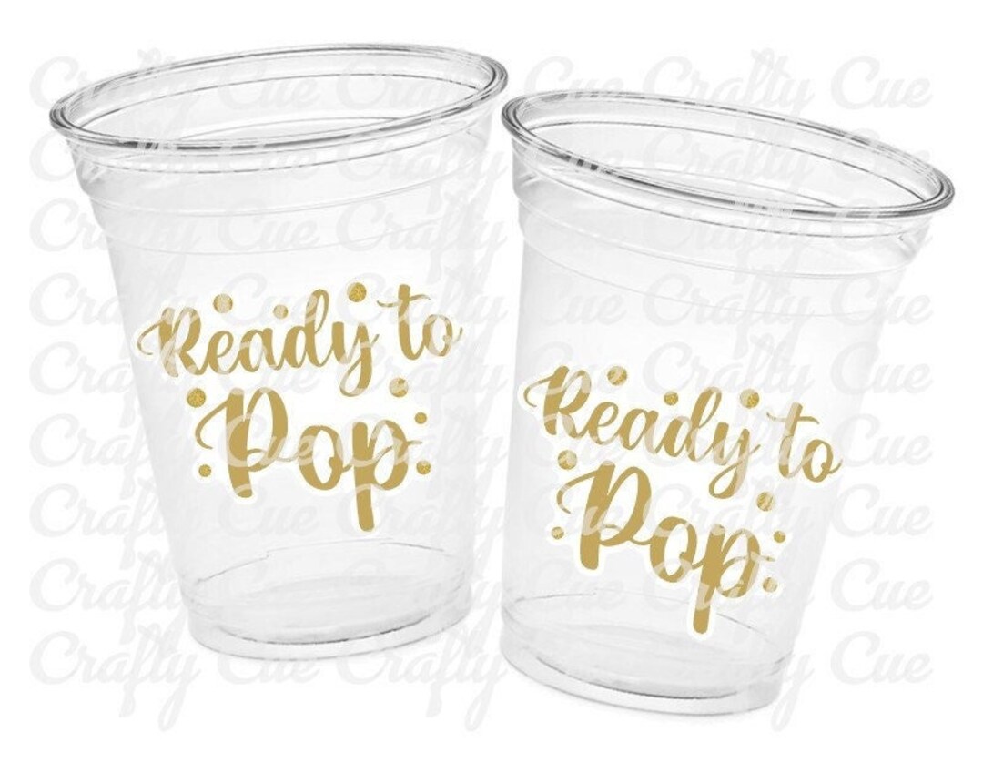 READY TO POP Baby Shower Cups Ready to Pop Favors Popcorn Baby Shower ...