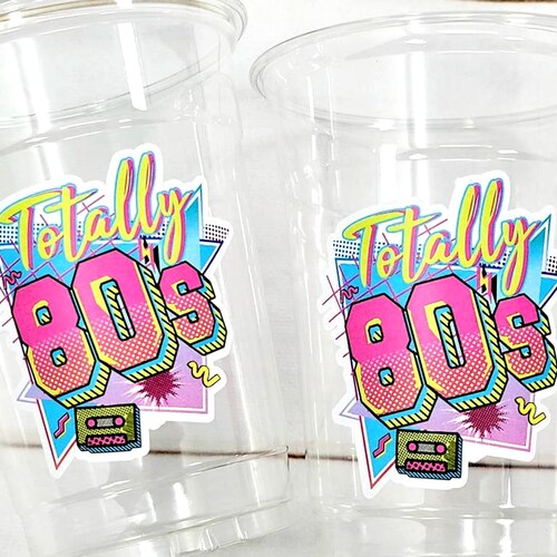 80s Party Cups I Love the 80s Party Cups 80s Party - Etsy