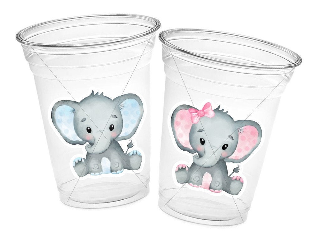 ELEPHANT PARTY CUPS Elephant Cups Elephant Decorations - Etsy