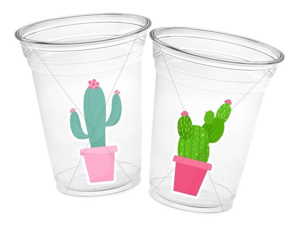 CACTUS PARTY CUPS Cactus Birthday Fiesta Cups Cactus Party - Etsy