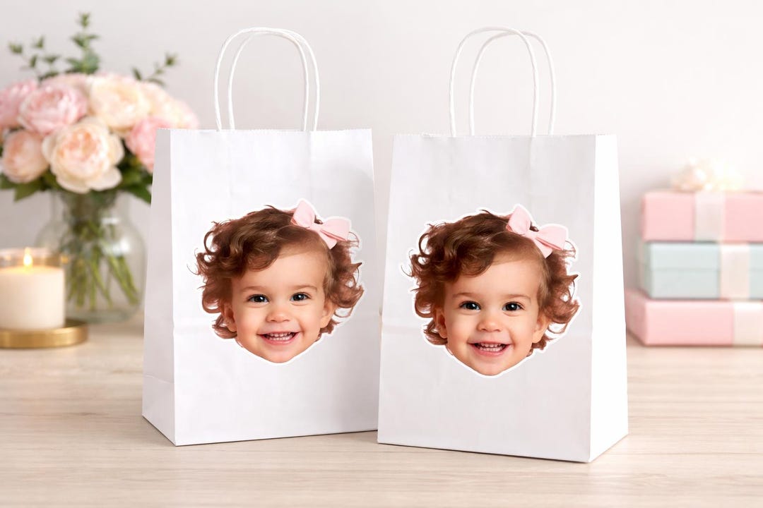 Custom Party Bags Personalized Party Bags Face Birthday Bags Face Bags ...